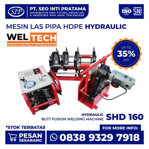 Promo WELTECH SHD 160 Hydraulic Butt Fusion Welding Machine | Mesin Las ...