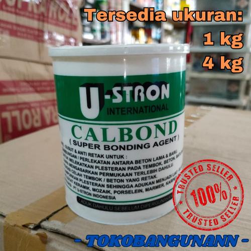 Jual Ustron Calbond kaleng/galon U-Stron Lem Perekat Beton - 1 kg ...