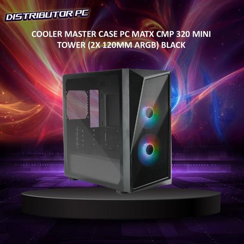 Promo COOLER MASTER CASE PC MATX CMP 320 MINI TOWER (2X 120MM ARGB ...