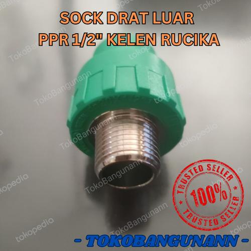 Jual Sock Drat Luar PPR SDL 20 1/2" Rucika Kelen Male Thread Joint ...