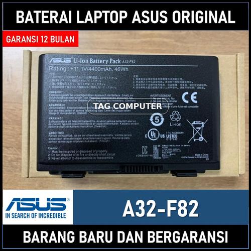 Jual BATERAI LAPTOP ASUS F52 F82 F83 F83S P50 P81 A32-F82 ORIGINAL ...