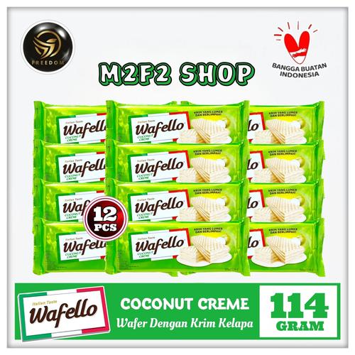 Jual Roma Wafer Wafello Coconut Creme | Krim Kelapa - 114 gr (Harga 12 ...