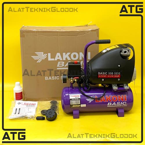 Jual MESIN KOMPRESOR PUMPA ANGIN 0.75 HO 3/4 HP LAKONI BASIC 550 ...