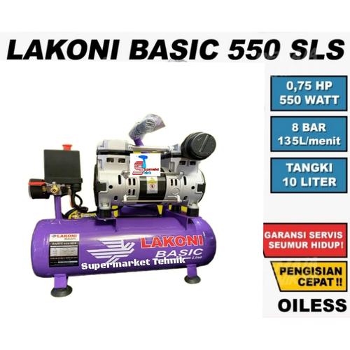 Jual Kompresor Angin Silent 3/4 Hp 10 Liter Basic 550 SLS Lakoni ...