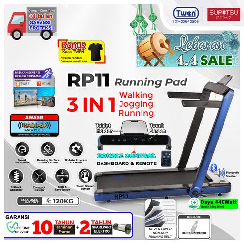 Jual Alat Fitness Twen RP11 Treadmill Elektrik Motorized Treadmill Apk ...