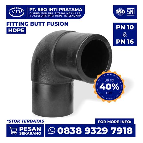 Promo Elbow 90° Butt Fusion 4" (110mm) PN10 & PN16 | Elbow/Siku 90 Derajat | Fitting Butt Fusion ...