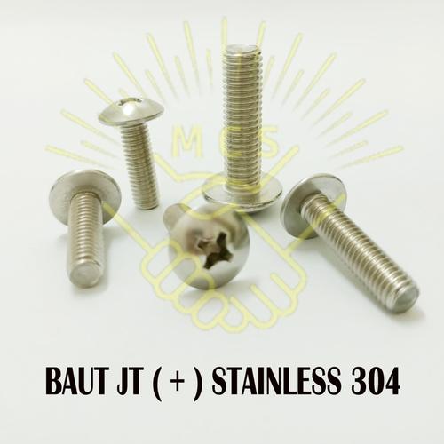 Jual BAUT JT STAINLESS 304 M4 X 12MM KUNCI OBENG ( + ) - Jakarta Pusat - Mitra Cahaya Sepadan ...