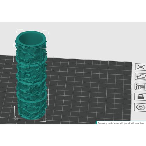 Jual miniature texture roller stone_with_grid dnd 3d print - Kab ...