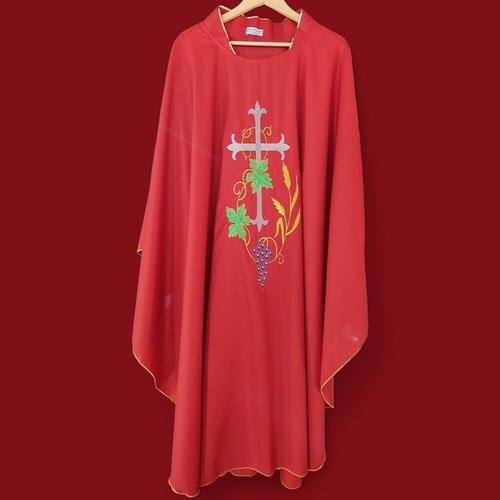 Jual Kasula Imam Romo Katolik/Kasula Pastor/Kasula Warna Merah - Kab ...