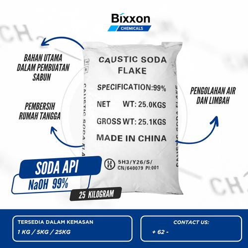 Jual Caustic Soda Flakes 99% - NaOH 99% ex : China /Karung 25 Kg ...