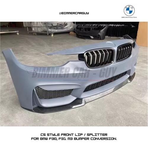 Jual CS Style Front Lip / Splitter for BMW F30, F31 M3 Bodykit ...