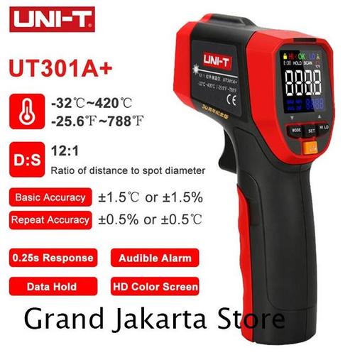 Jual Infrared Thermometer UNI-T UT301A+ Gun Termometer UNIT Termogun UT301A UNI T IR Thermo ...