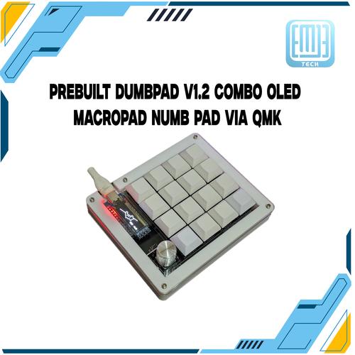 Jual Prebuilt Dumbpad V1.2 Combo Oled Macropad Numb Pad VIA QMK - Prebuilt, Barebone - Kota ...