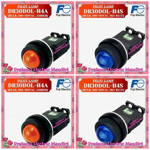Jual FUJI ELECTRIC Pilot Lamp Dia. 30mm DR30DOL-M4A DR30DOL-M4S 220VAC ...