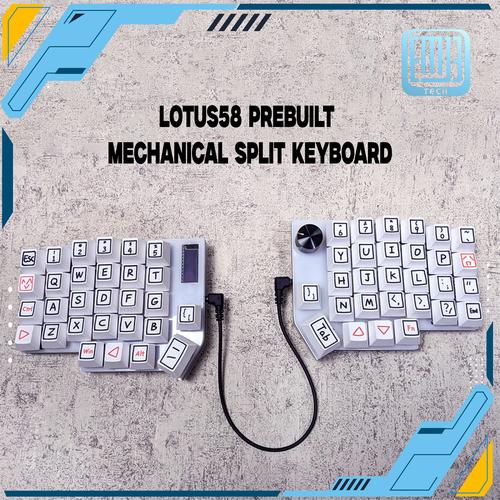 Jual Lotus58 Prebuilt Lily58 Mechanical Split Keyboard Knob RGB ...