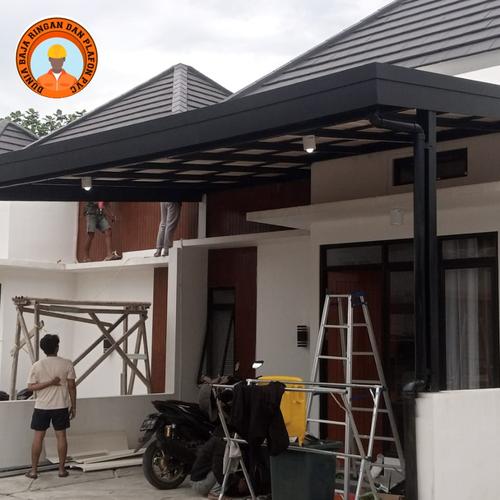 Jual kanopi baja ringan atap alderon + talang air dan repslang grc ...