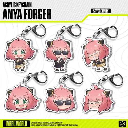 Jual Keychain gantungan kunci akrilik anime Spy x Family seri 1 Anya ...