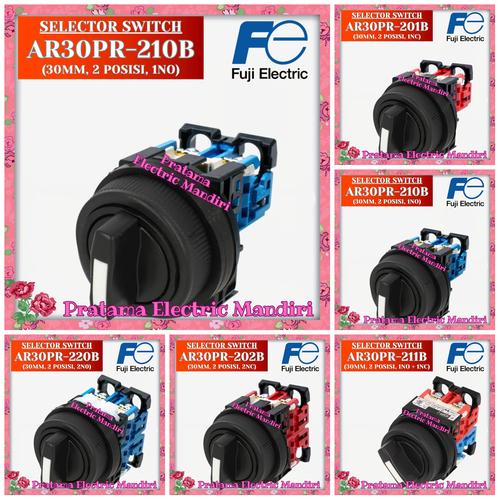 Jual Selector Switch Diameter 30mm AR30PR-210B 2 Posisi 1NO FUJI ...