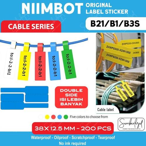 Jual Label Stiker Niimbot B21 B1 B3S Cable Kabel Lan Tag Label Sticker ...