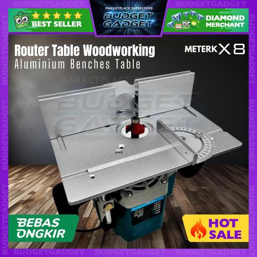 Jual Meterk X8 Meja Pemotong Kayu Router Table Woodworking Aluminium ...