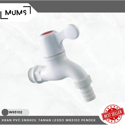 Jual KRAN TAMAN ENGKOL PVC LESSO 1/2 INCH / KRAN AIR PLASTIK / KRAN ...