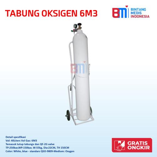 Jual Tabung Oksigen 6 m3 - SET TABUNG OKSIGEN 6 M3 / 40 LITER ...