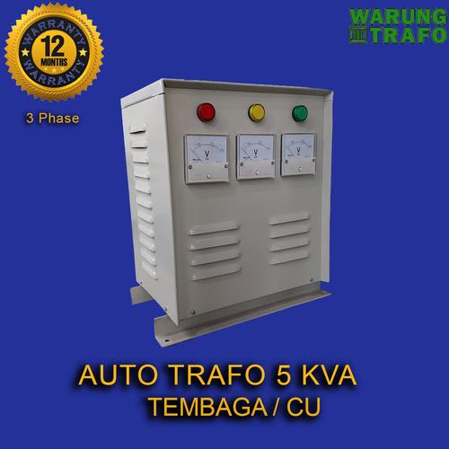 Jual Trafo Auto 5 KVA 5000 VA 3P / 3 Phase E VOLT Full Tembaga CU Travo ...