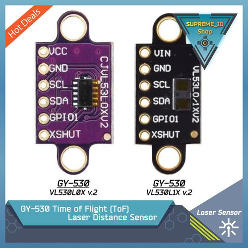 Jual GY-530 VL53L0X Time of Flight (ToF) Laser Range Finder Distance ...