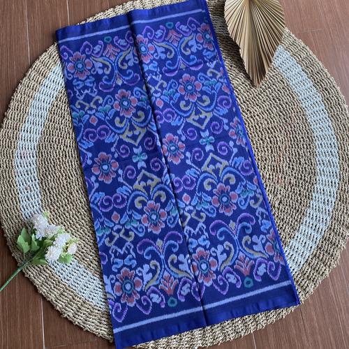 Jual KAIN TENUN ENDEK KHAS BALI MOTIF PATRA DIMENSI GRINGSING BIRU ...