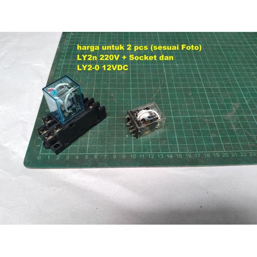 Jual Relay OMRON LY2N 220V + Socket dan LY2-0 12VDC - Kab. Gresik ...
