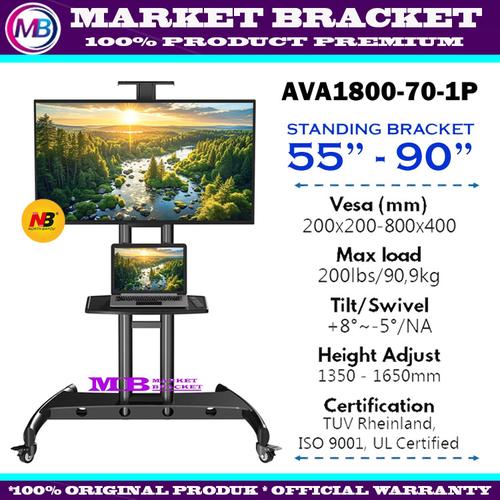 Jual NORTH BAYOU 50"-90" NB AVA1800-70-1P STANDING TV NB AVA 1800 ...