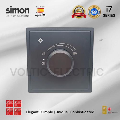 Jual Saklar Dimmer 1-10V Simon I7 Black Doff Simon Saklar Dimmer 1-10V ...