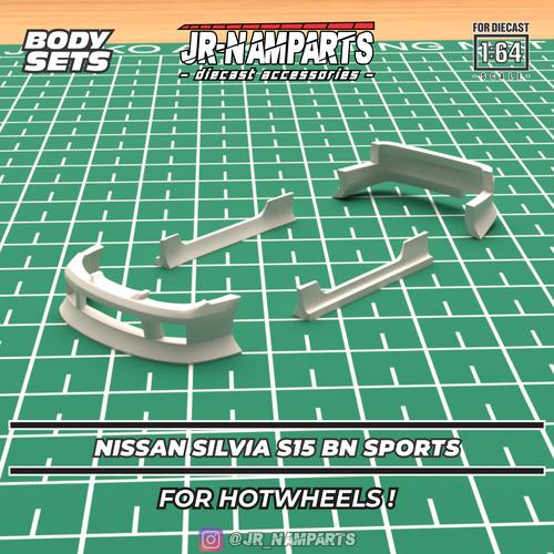 Jual JR NAMPARTS BODY KIT FOR HOTWHEELS NISSAN SILVIA S15 BN SPORTS ...
