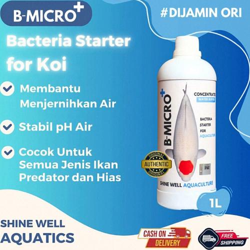 Promo BMO+ Bakteri Starter Untuk Koi, Penjernih Air dan Pengurai Amonia BMIKRO BEMIKRO BEMICRO B ...