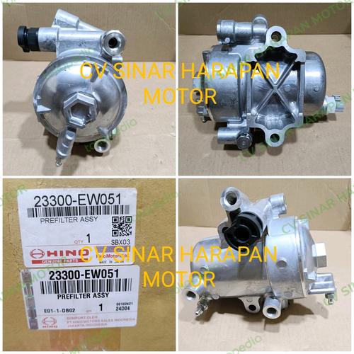 Jual FILTER ASSY FUEL HINO FM285 J08E COMONRAIL EURO 23300-EW071 ...