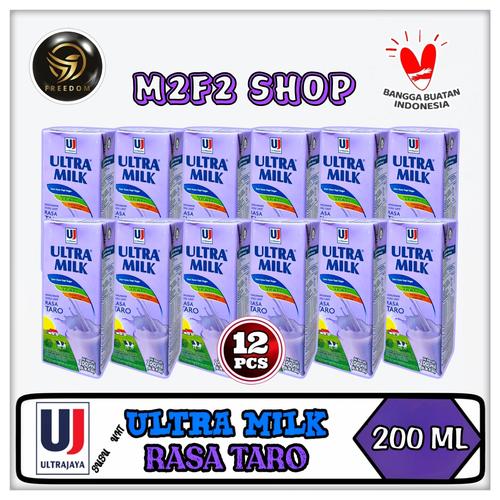 Jual Susu Ultra Milk Rasa Taro Kotak UHT - 200 ml (Harga 12 Pcs ...