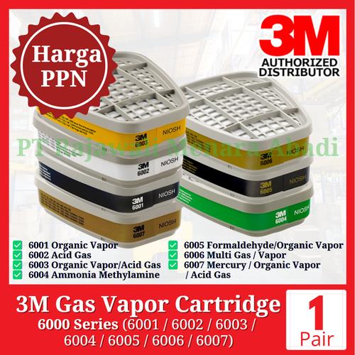 Jual 3M Gas Vapor Cartridge 6000 Series ( Varian: 6001 / 6002 / 6003 / 6004 / 6005 / 6006 / 6007 ...
