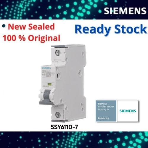Jual SIEMENS 5SY6110-7 Miniature circuit breaker 230/400V 6kA, 1pole,C ...
