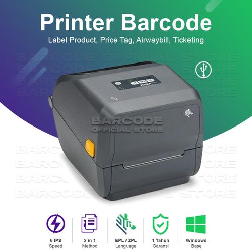 Promo Printer Cetak Label Resi Marketplace Zebra ZD420 / ZD420t - 300 ...