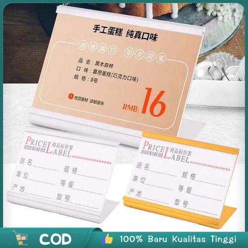 Jual Papan Nama Meja Aluminium Nameplate Holder Sign Holder Table ...