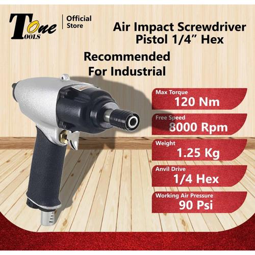 Jual Air Screwdriver Obeng Angin pistol Reversible 1/4 Hex - Kab ...
