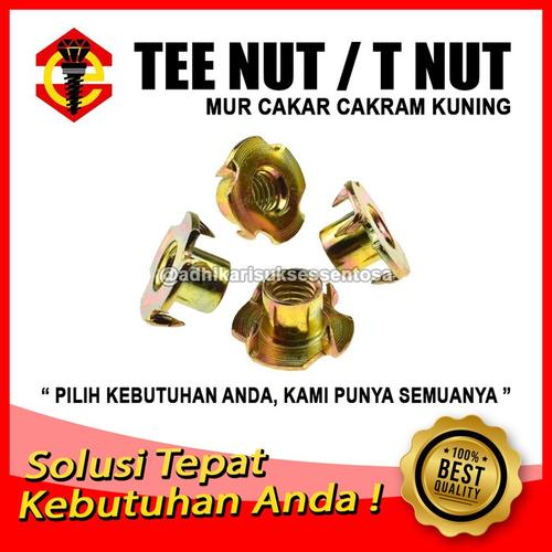 Jual T Nut M8 / Mur Cakar 8 MM / Tee Nut M8 Pitch 1,25 Cakram - Kota ...