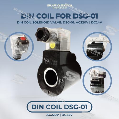 Jual DIN Coil DSG-01 AC220V DC24V | Coil Solenoid Valve Hydraulic For ...