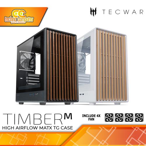 Jual CASING TECWARE TIMBER M TG - Mid Tower mATX Case Tempered Glass ...