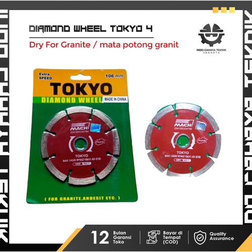 Jual Diamond Wheel Tokyo 4" Dry For Granite / Mata Potong Granit ...