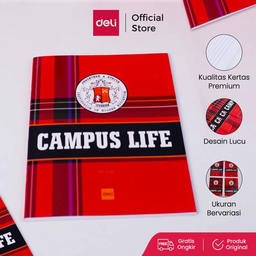 Promo Deli Campus Writing Book / Notebook / Buku Tulis Sekolah B5 42 ...