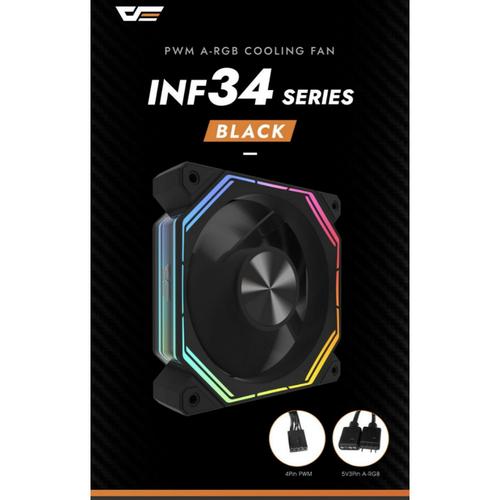 Jual FAN CASE AIGO DARKFLASH INFINITY 34 - 12cm PWM ARGB COOLING FAN ...