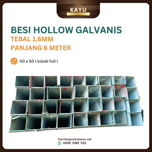 Jual BESI HOLLO GALVANIS UKURAN 50 X 50 X 6M X 1.6 MM KOTAK FULL ...