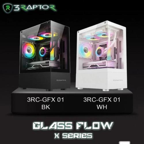 Jual Casing PC Raptor Glass Flow X 3 Fan RGB Micro M-ATX - Kota Binjai ...