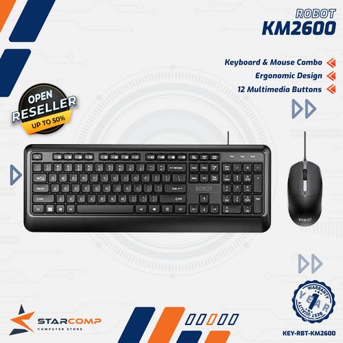 Jual ROBOT KM2600 Wired Keyboard & Mouse Combo Set - Kab. Banyumas ...